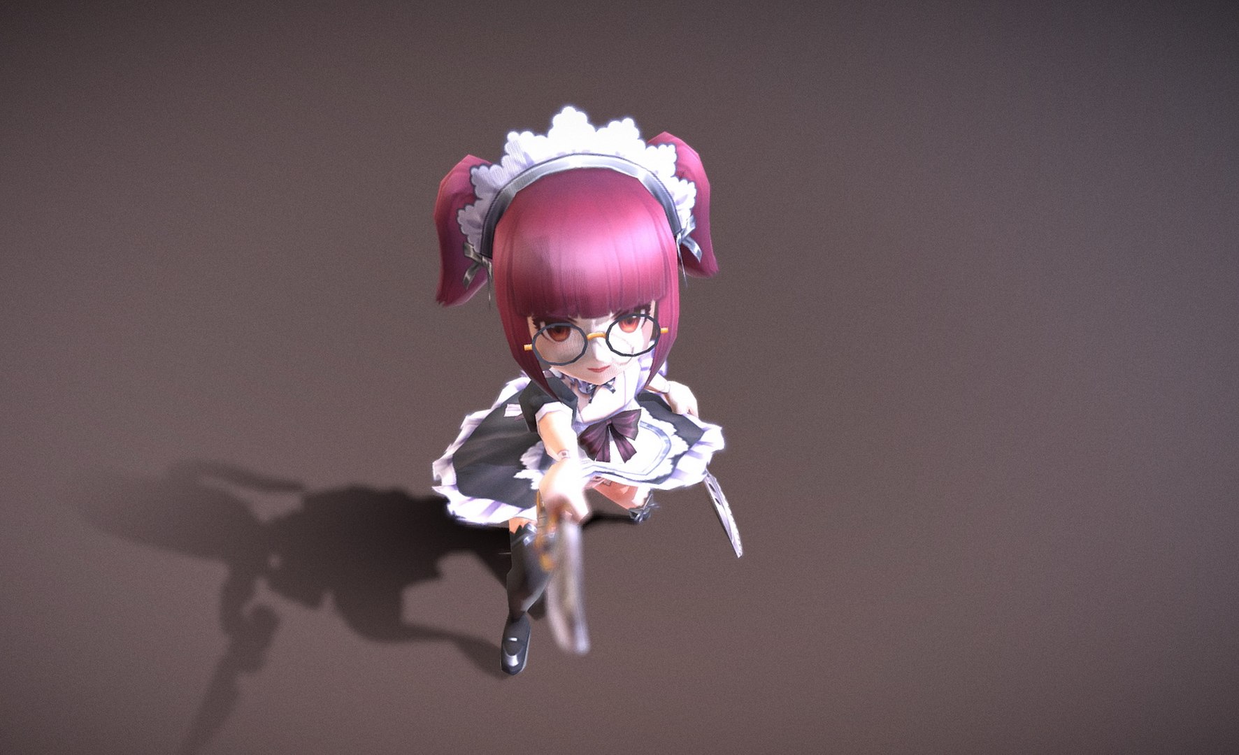 3D Casual RPG Monster - 1 Angel Maid - TurboSquid 2012120