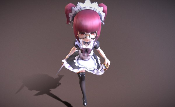 3D Casual RPG Monster - 1 Angel Maid - TurboSquid 2012120