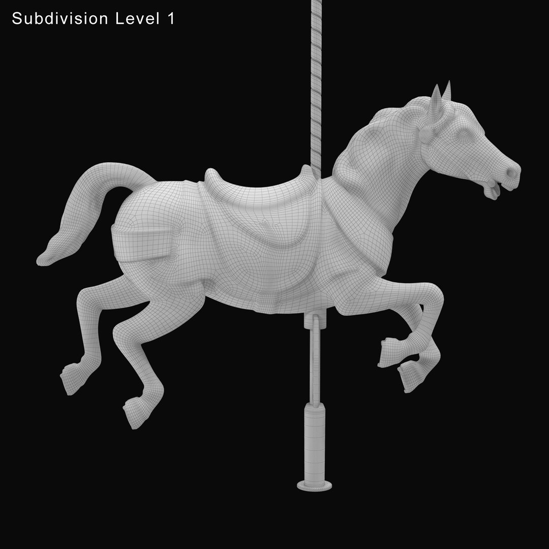 Carousel horse v2 3D model - TurboSquid 1161784
