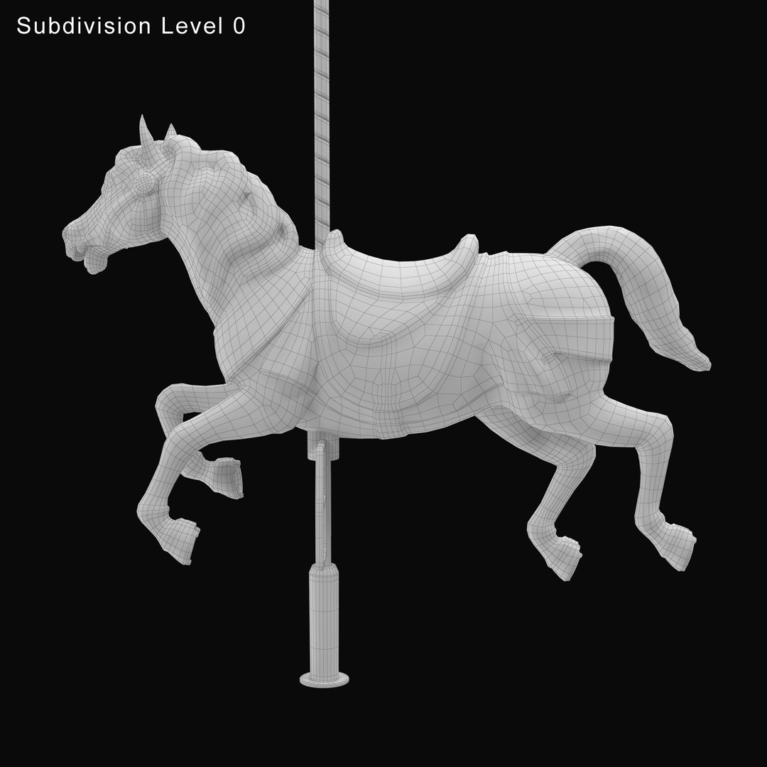Carousel horse v2 3D model - TurboSquid 1161784