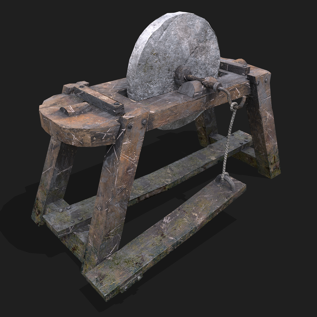 3D model Medieval Grindstone - TurboSquid 1748340