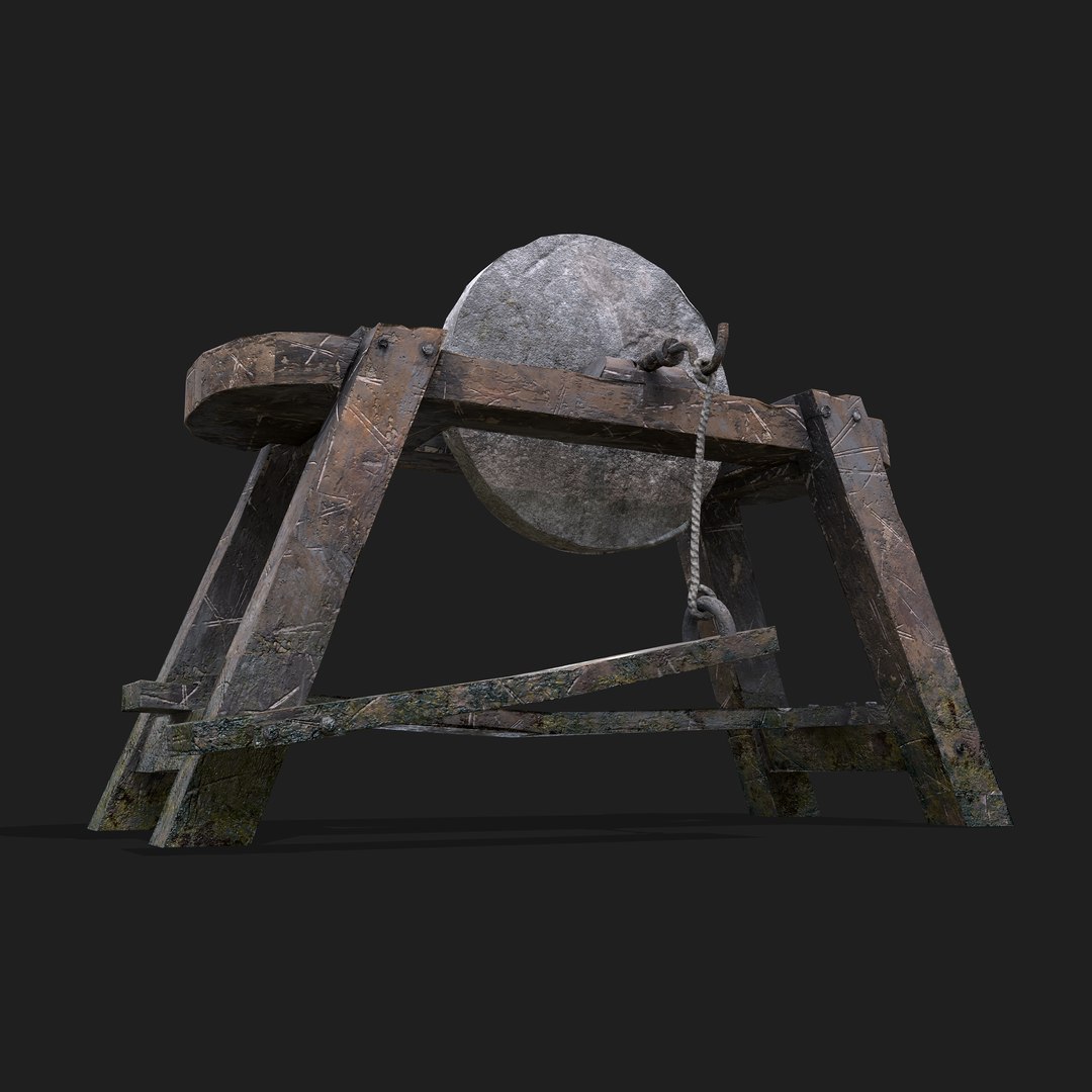 3D Model Medieval Grindstone - TurboSquid 1748340