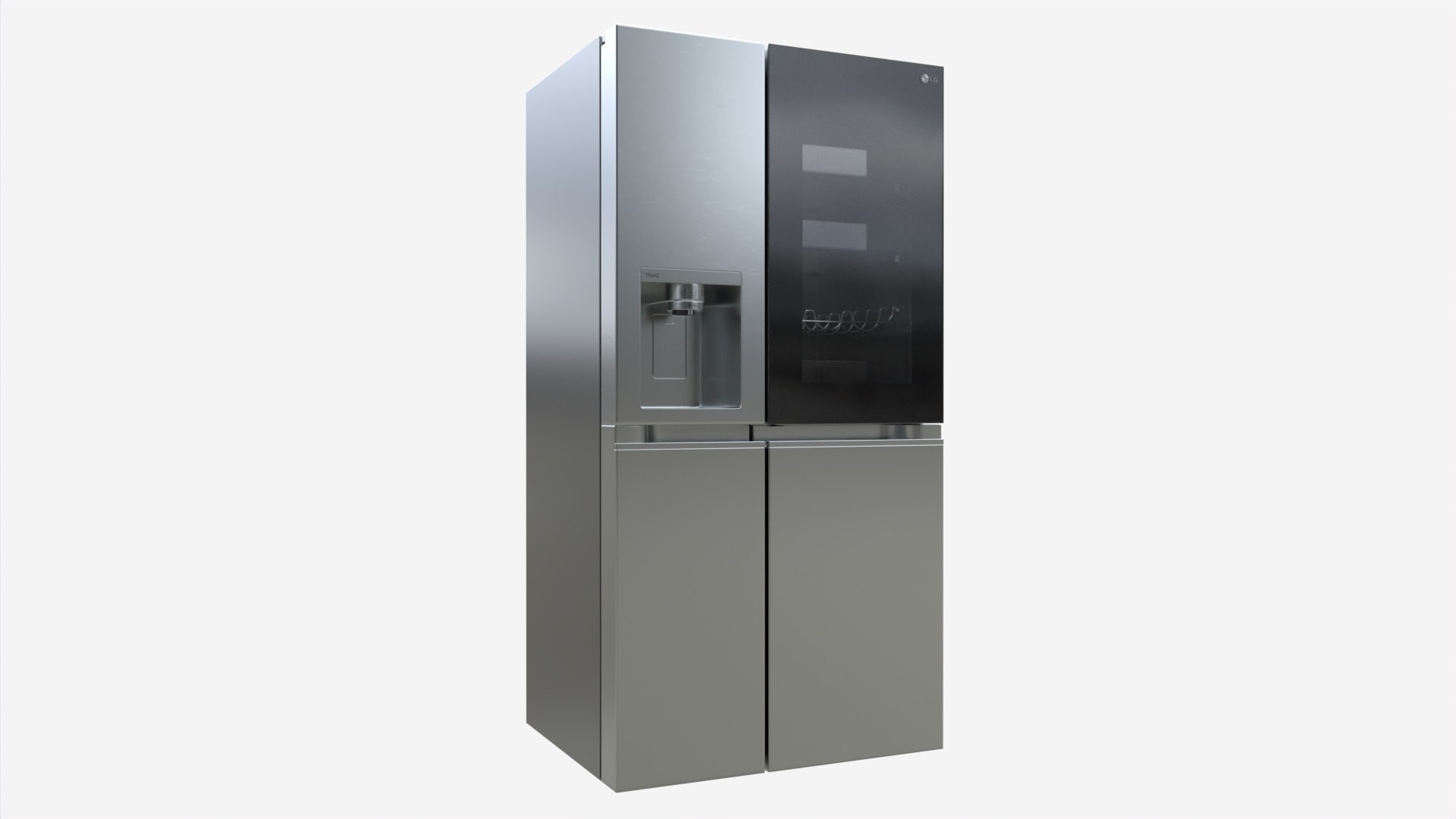 3D Fridge-freezer LG GSXV90BSAE Model - TurboSquid 1952286