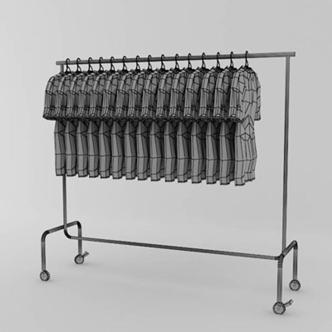 3ds max retail clothing rack