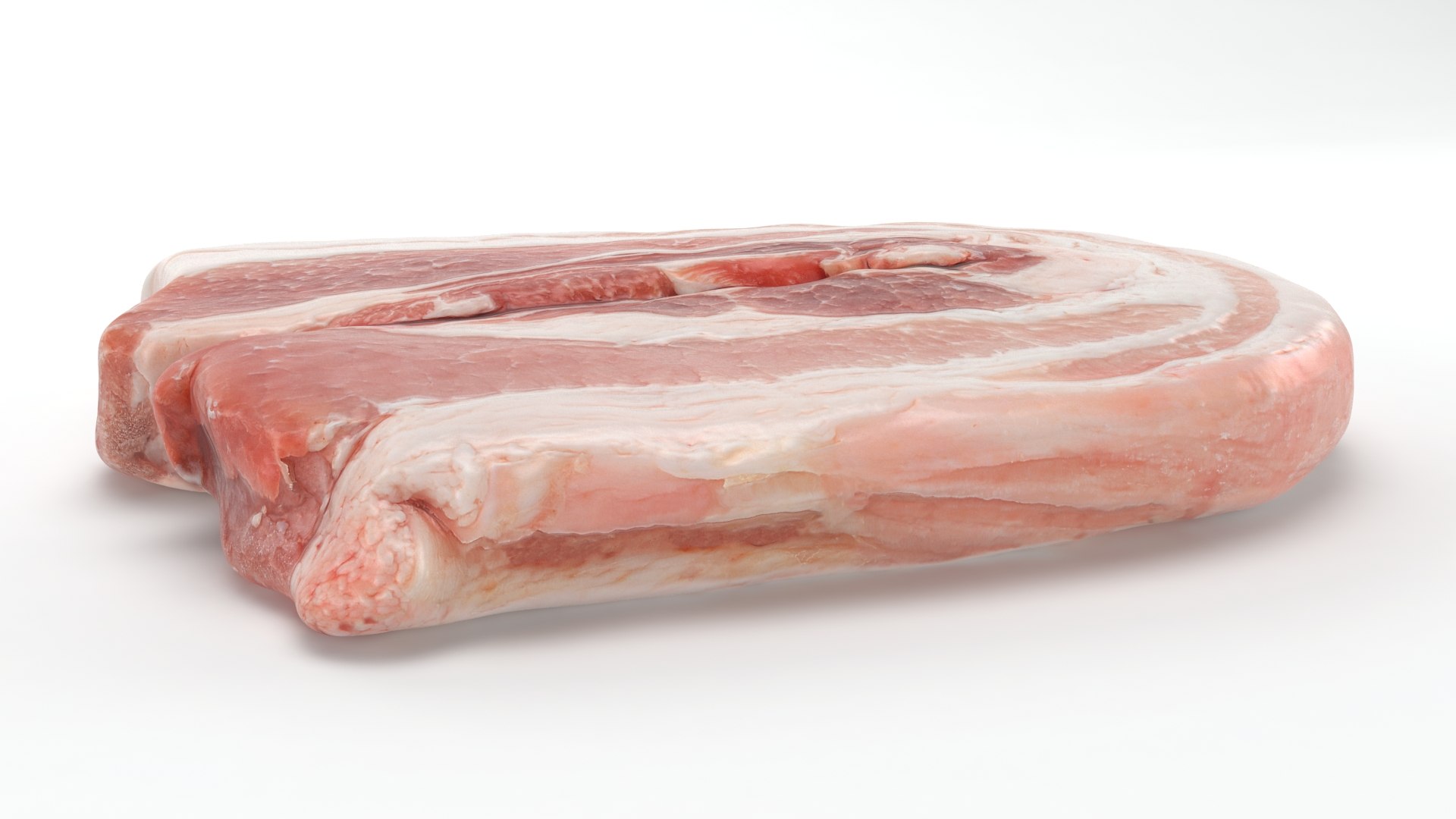 Raw Pork Belly 02 3D model - TurboSquid 2064268