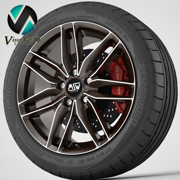 휠 MSW 24 OZ 3D 모델 - TurboSquid 762451