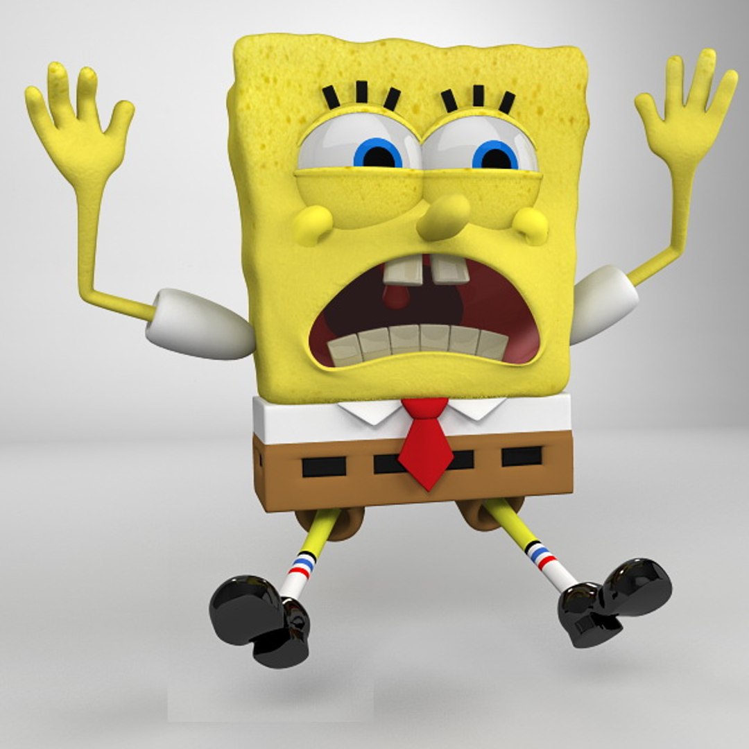 Cartoon Bob Sponge Squarepants 3d Max