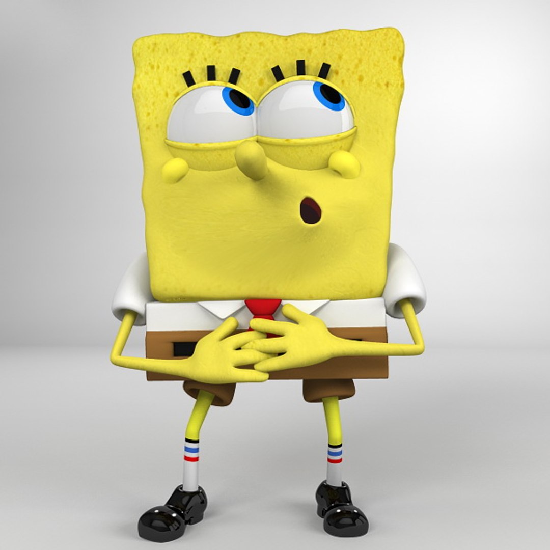Cartoon Bob Sponge Squarepants 3d Max