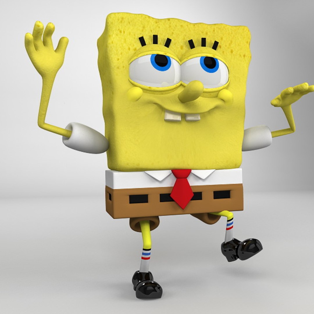 Cartoon Bob Sponge Squarepants 3d Max