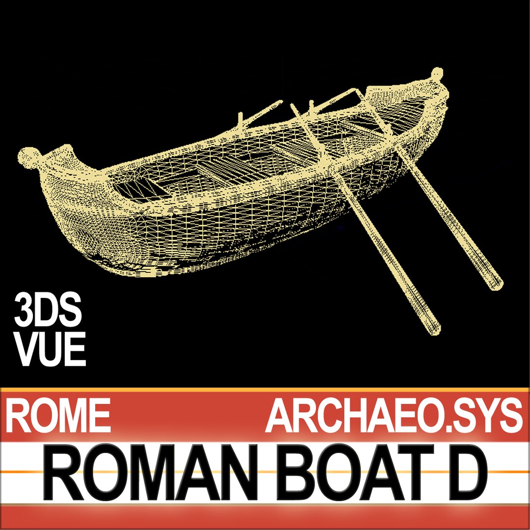 3D Ancient Roman Boat D Model - TurboSquid 1191356