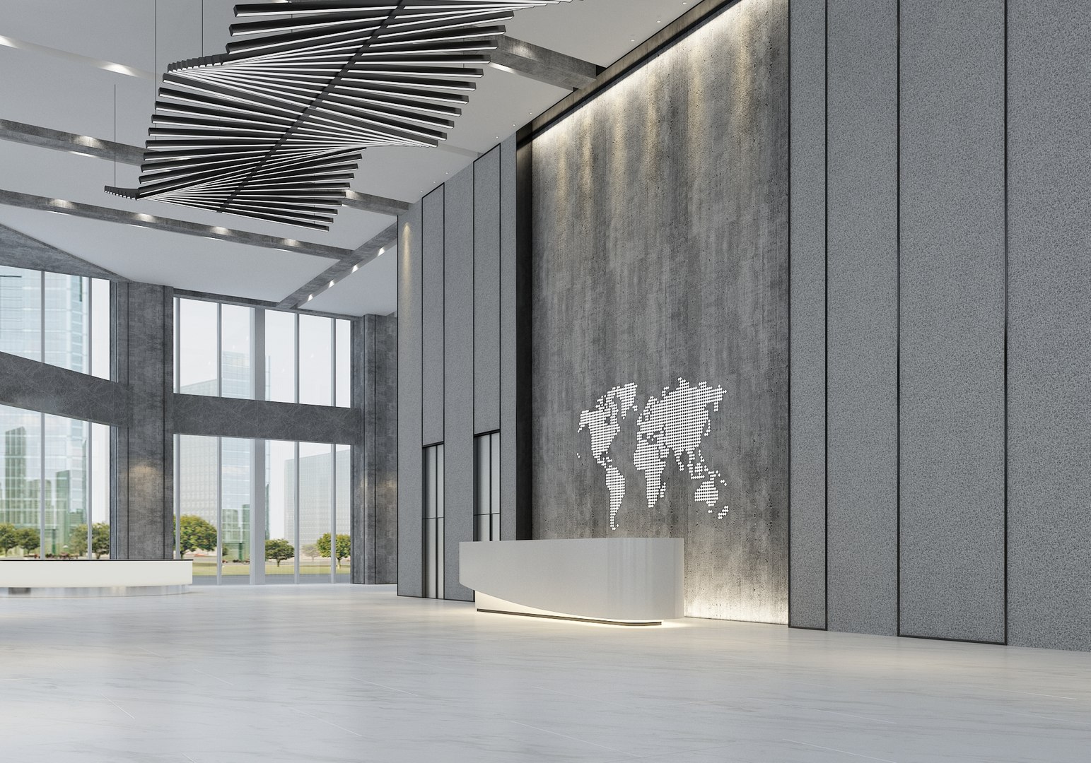 Office Lobby Collection 01 Model - TurboSquid 2111864