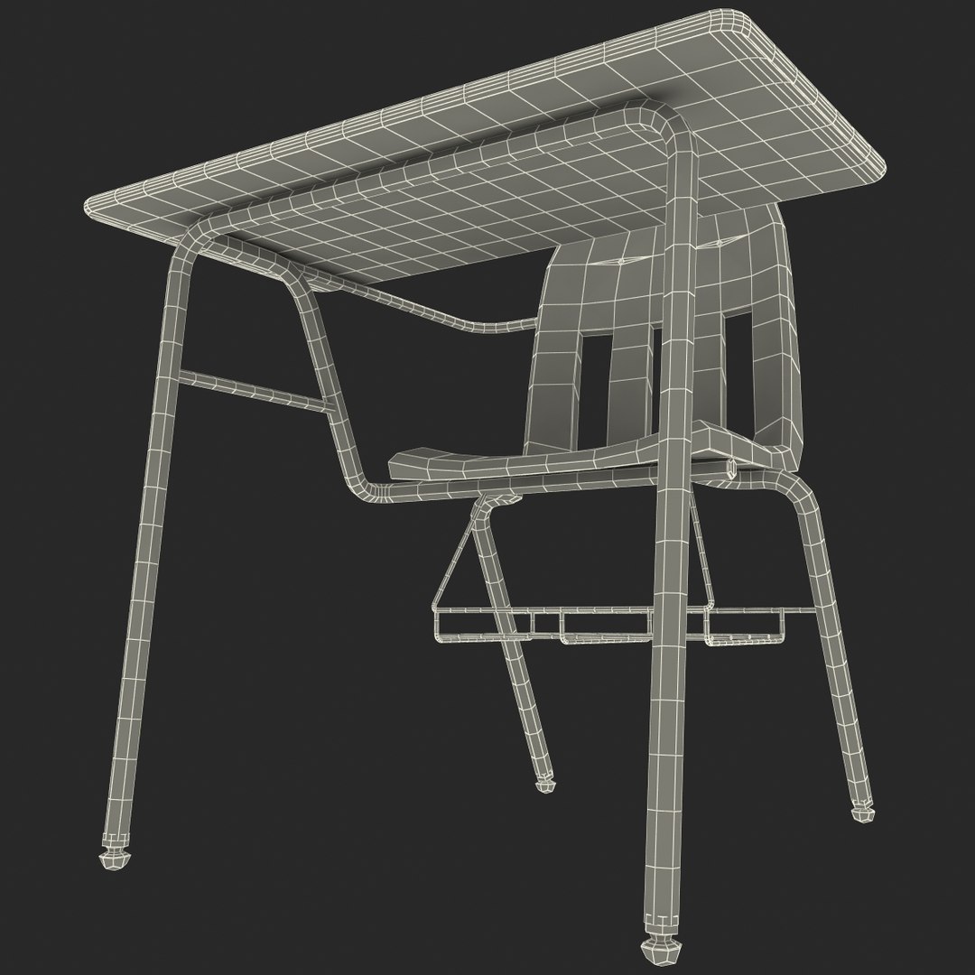 students desk 3d model