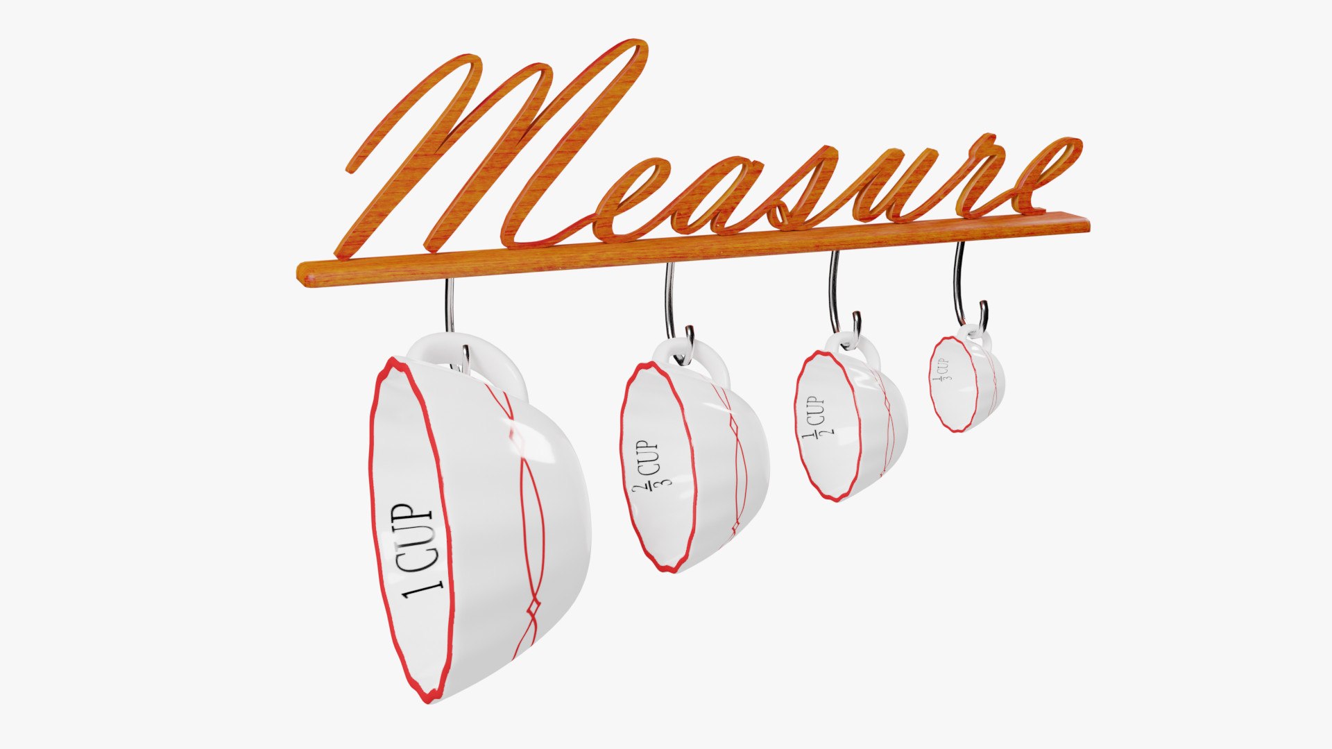 Measuring Cups 3D Model - TurboSquid 1814911