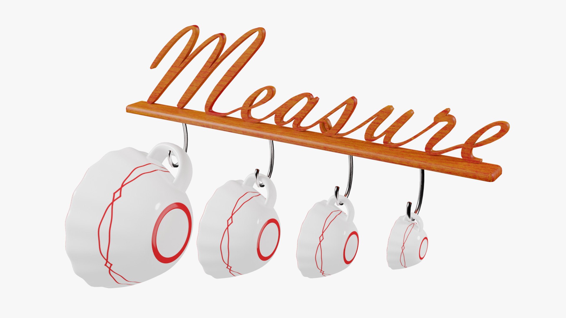 Measuring Cups 3D Model - TurboSquid 1814911