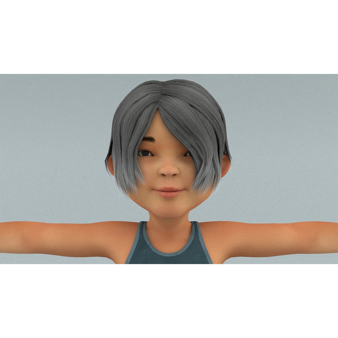 Laos Game Asian Male Kid Model - TurboSquid 2037806