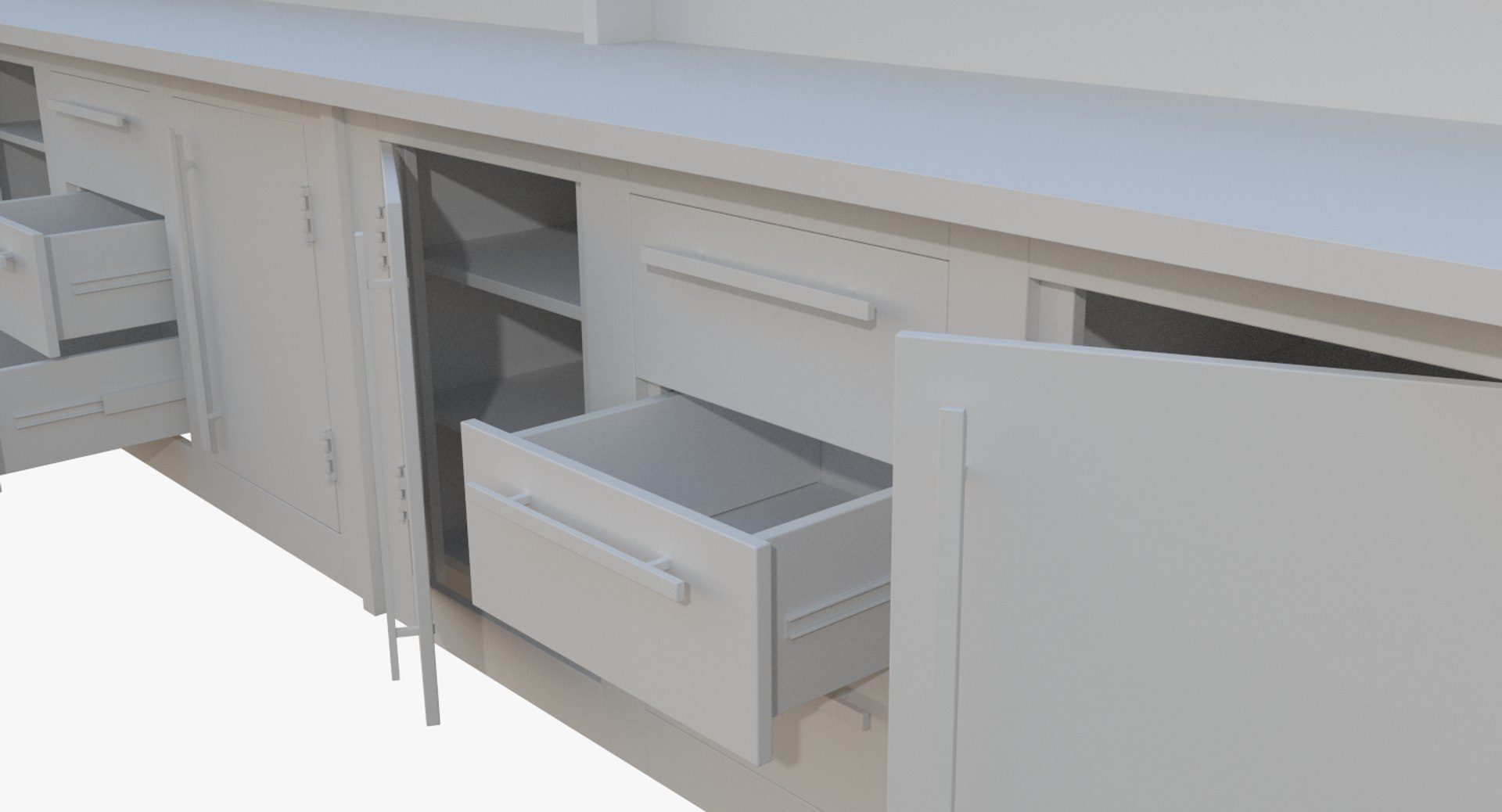 3d Interactive Kitchen Bar Counter Model