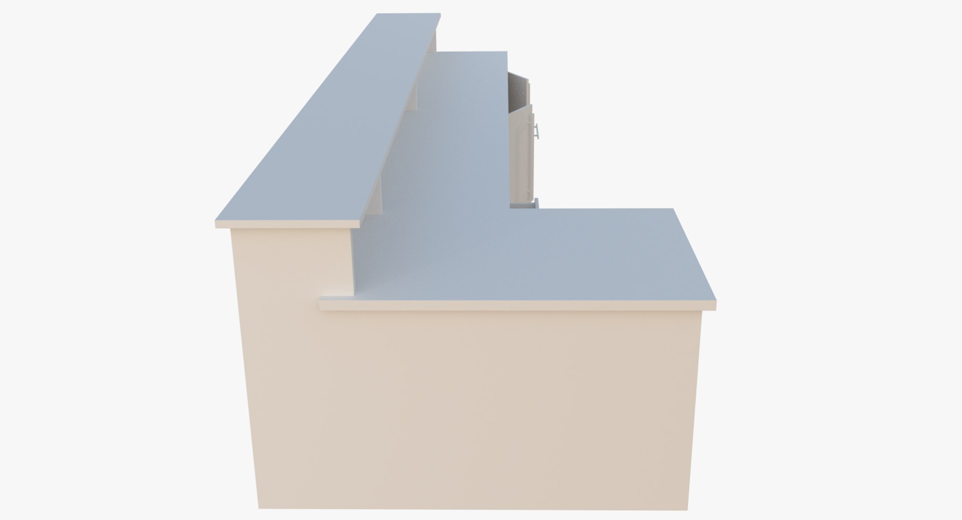 3d Interactive Kitchen Bar Counter Model