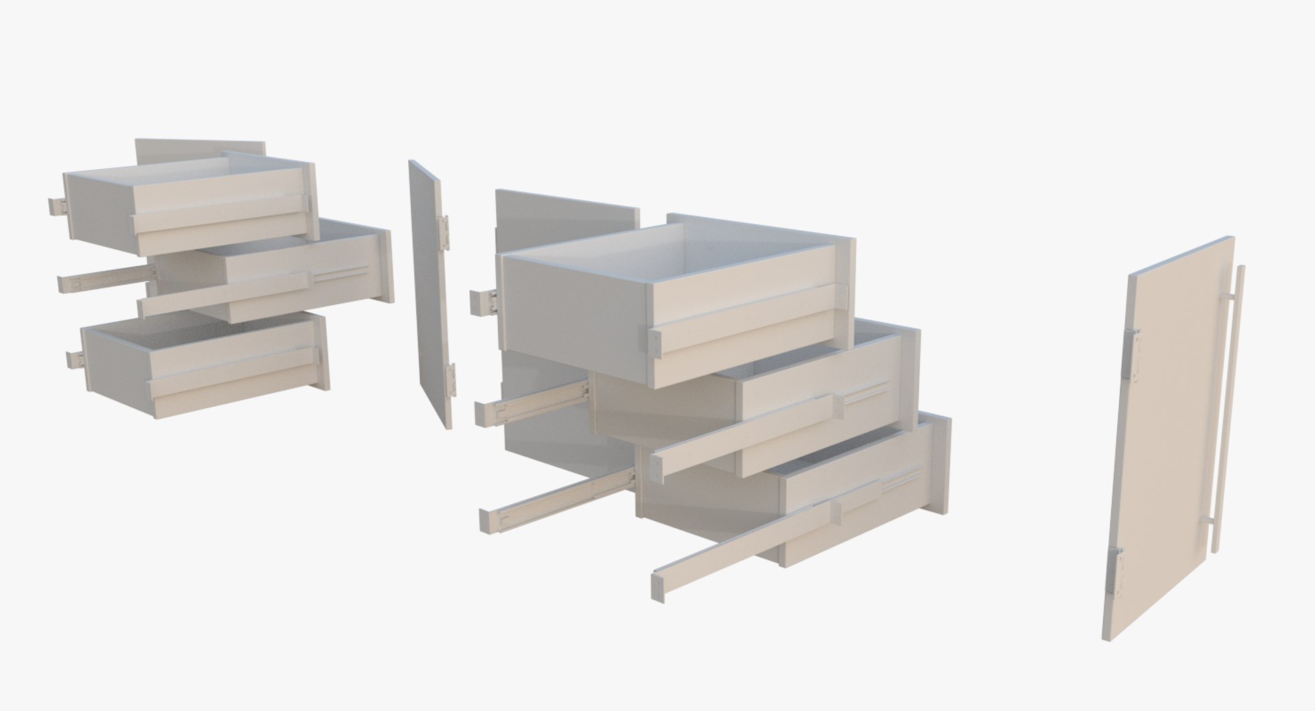 3d Interactive Kitchen Bar Counter Model