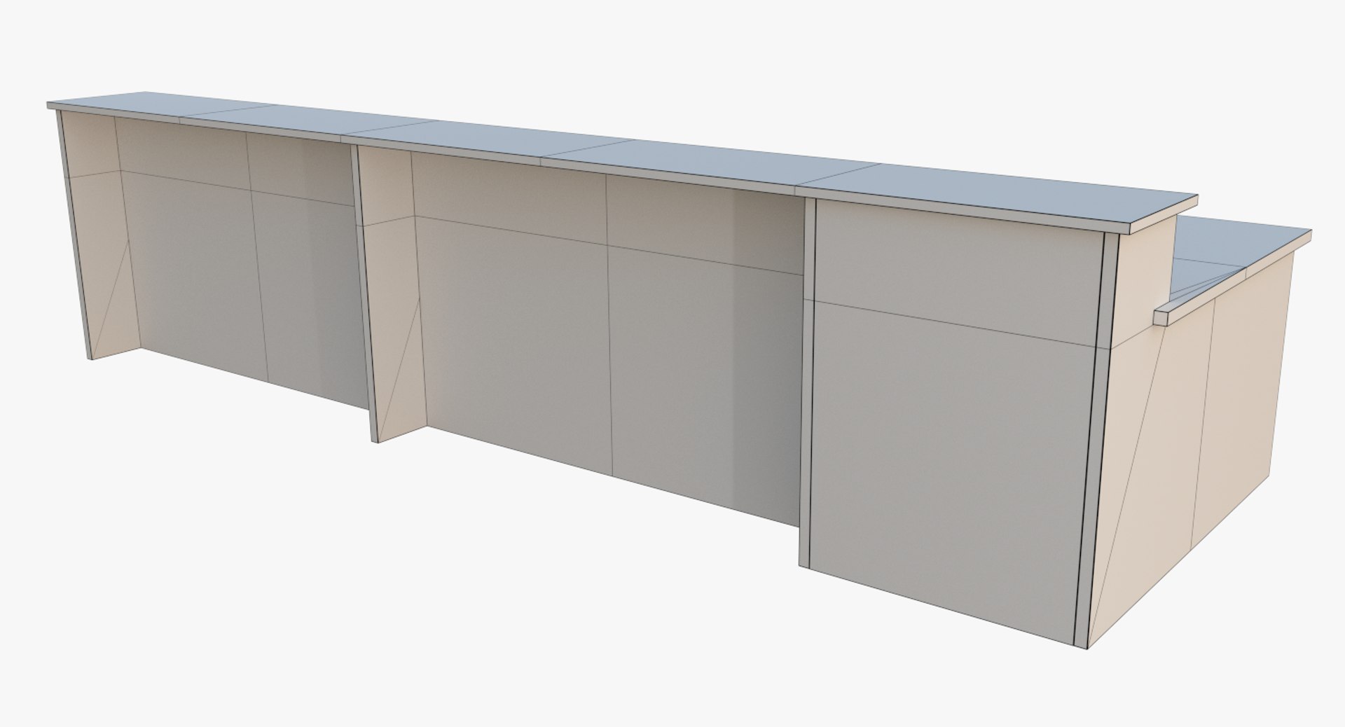 3d Interactive Kitchen Bar Counter Model