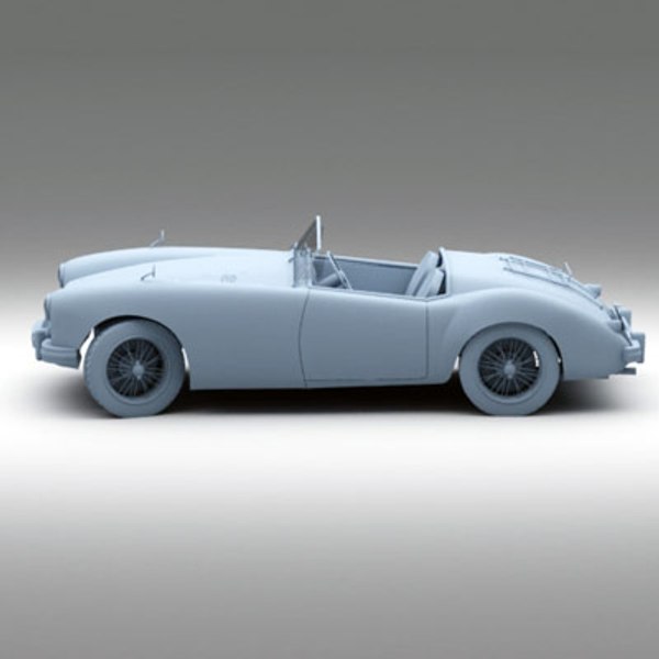 roadster mg mga 3d model