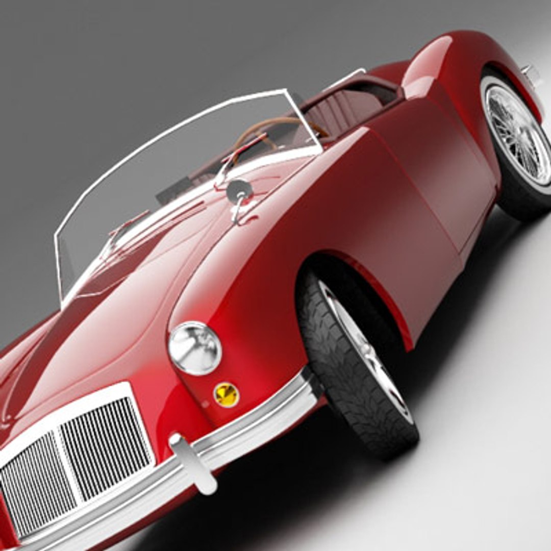 Roadster Mg Mga 3d Model