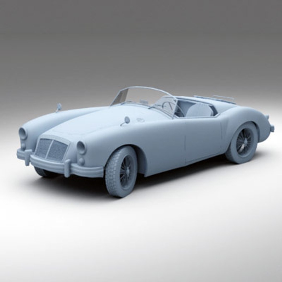 Roadster Mg Mga 3d Model
