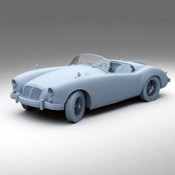 roadster mg mga 3d model