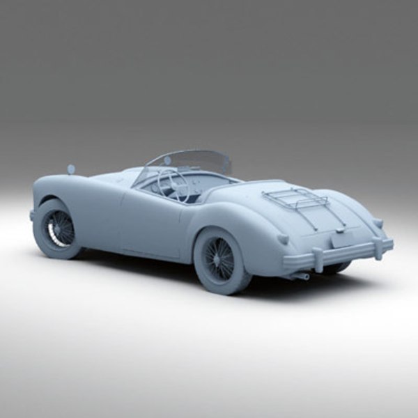 roadster mg mga 3d model