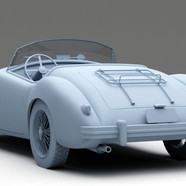 roadster mg mga 3d model