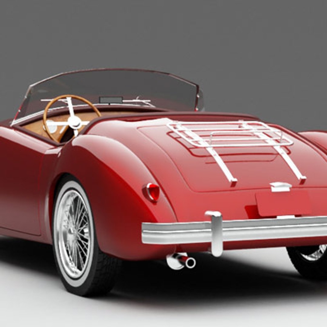 Roadster Mg Mga 3d Model