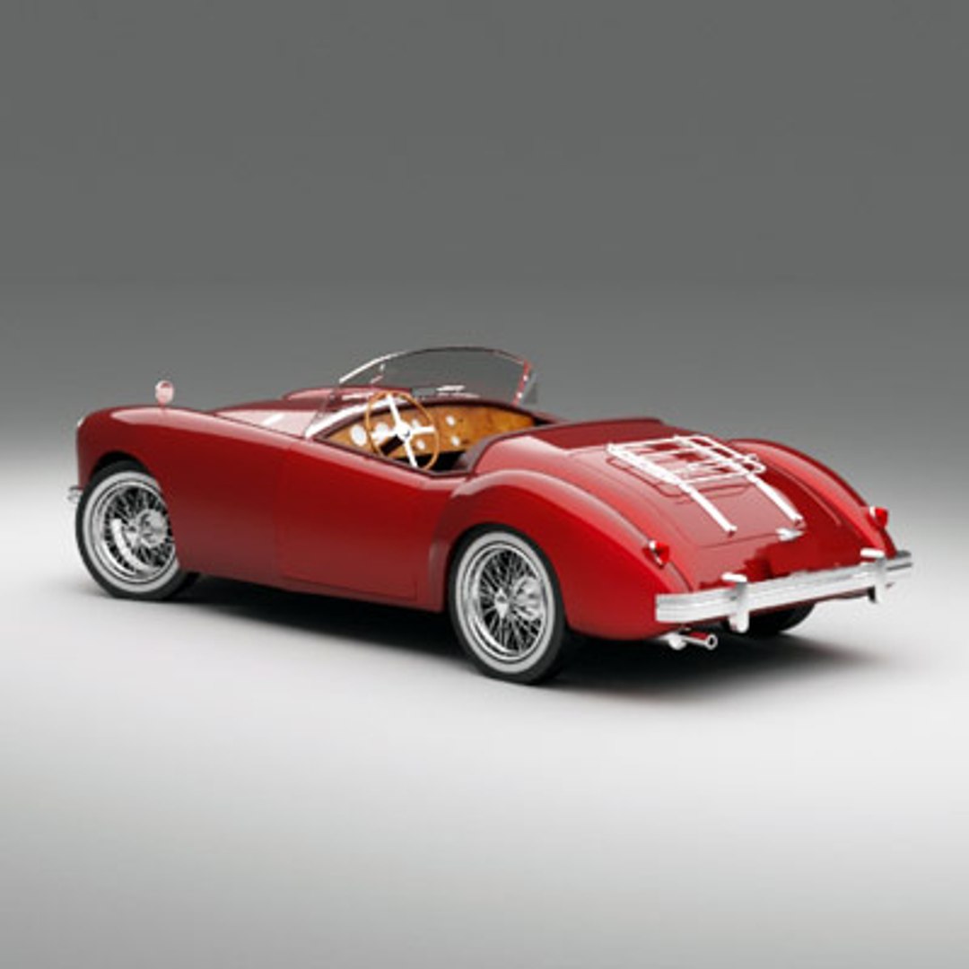 Roadster Mg Mga 3d Model