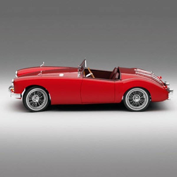 roadster mg mga 3d model