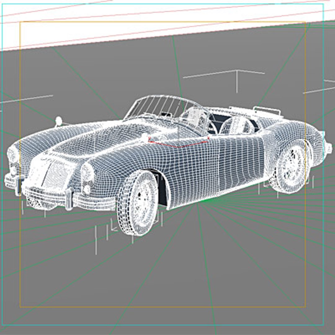 Roadster Mg Mga 3d Model