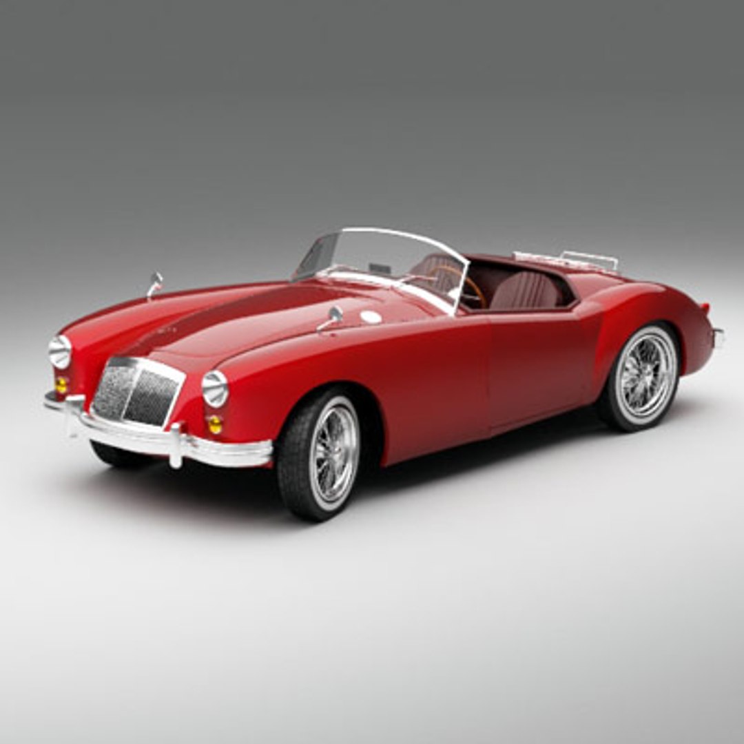 Roadster Mg Mga 3d Model