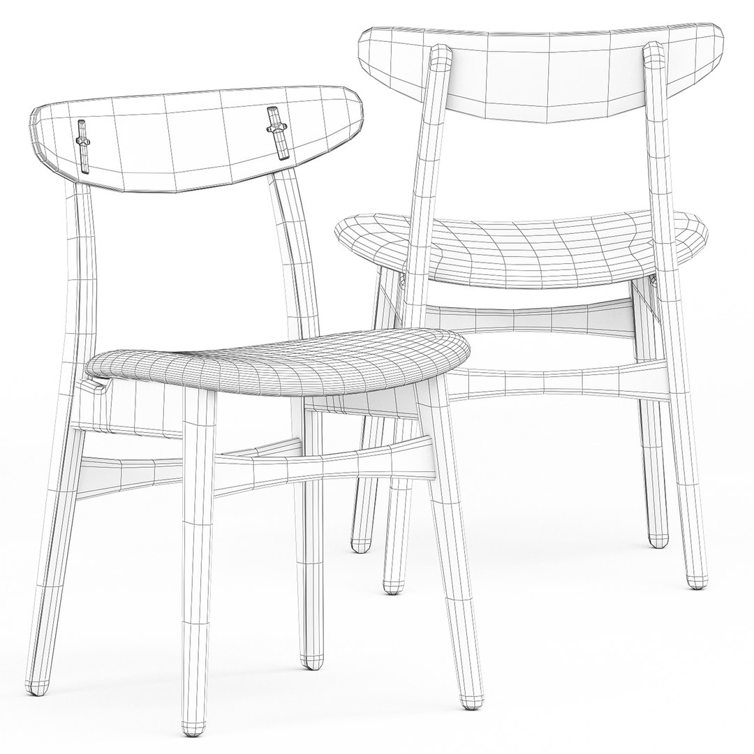 3D Model Ch30p Chair - TurboSquid 1691272