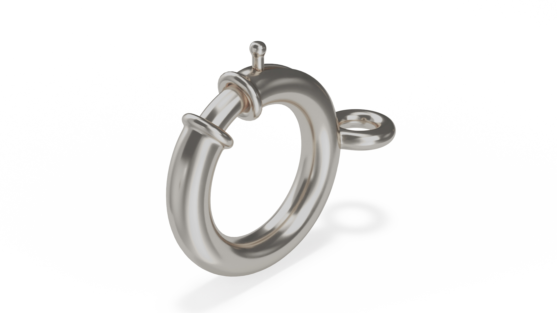 Silver Spring Ring Bracelet Clasp 3D Model - TurboSquid 2122017