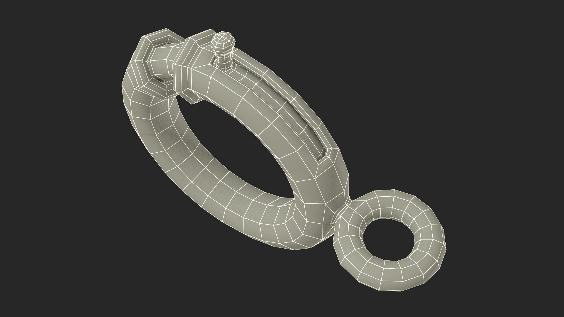 Silver Spring Ring Bracelet Clasp 3D Model - TurboSquid 2122017