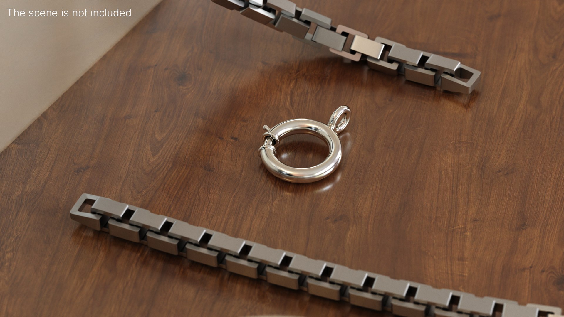 Silver Spring Ring Bracelet Clasp 3D Model - TurboSquid 2122017