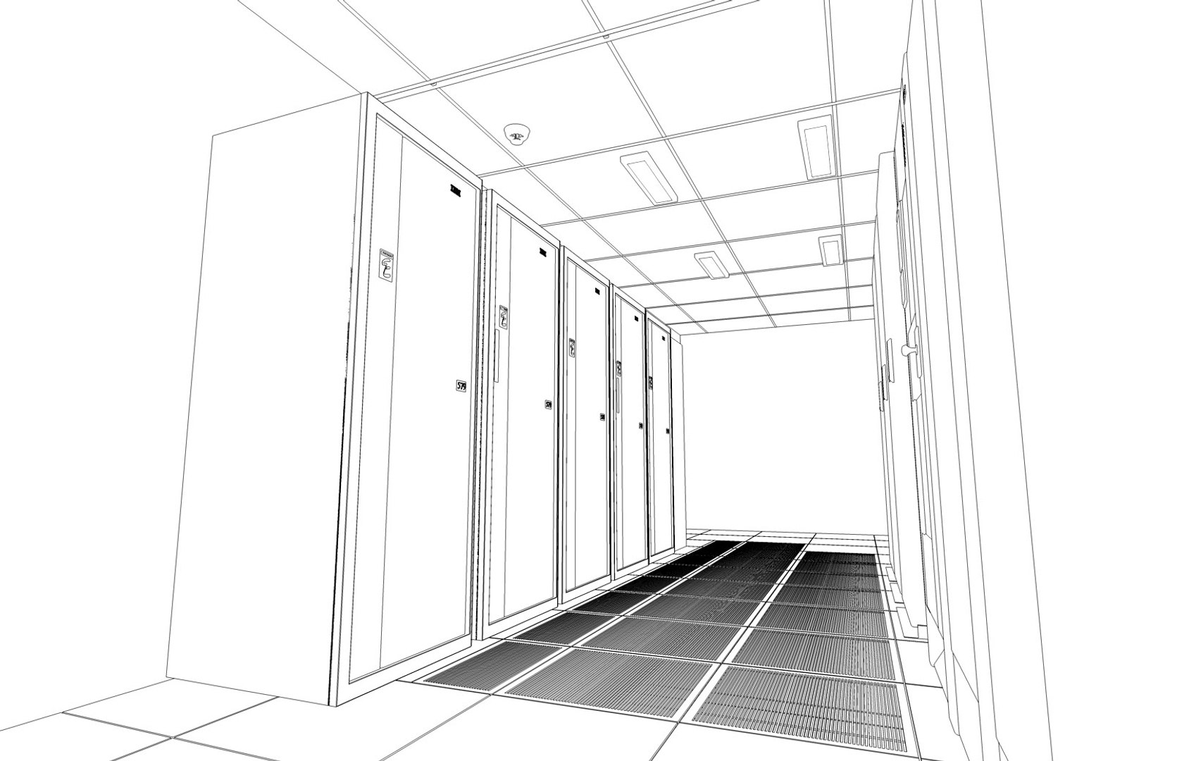 C4d Computer Server Room Ibm