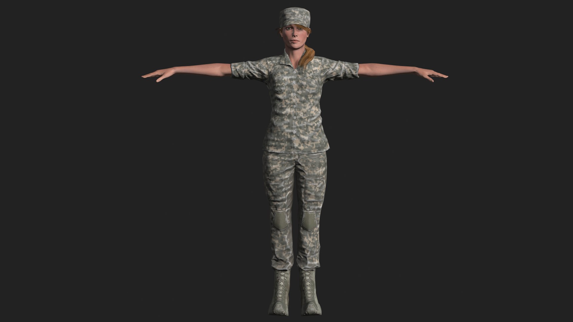 3D Military Female Soldier Model - TurboSquid 1662630
