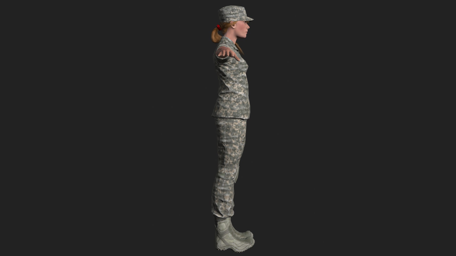 3D Military Female Soldier Model - TurboSquid 1662630