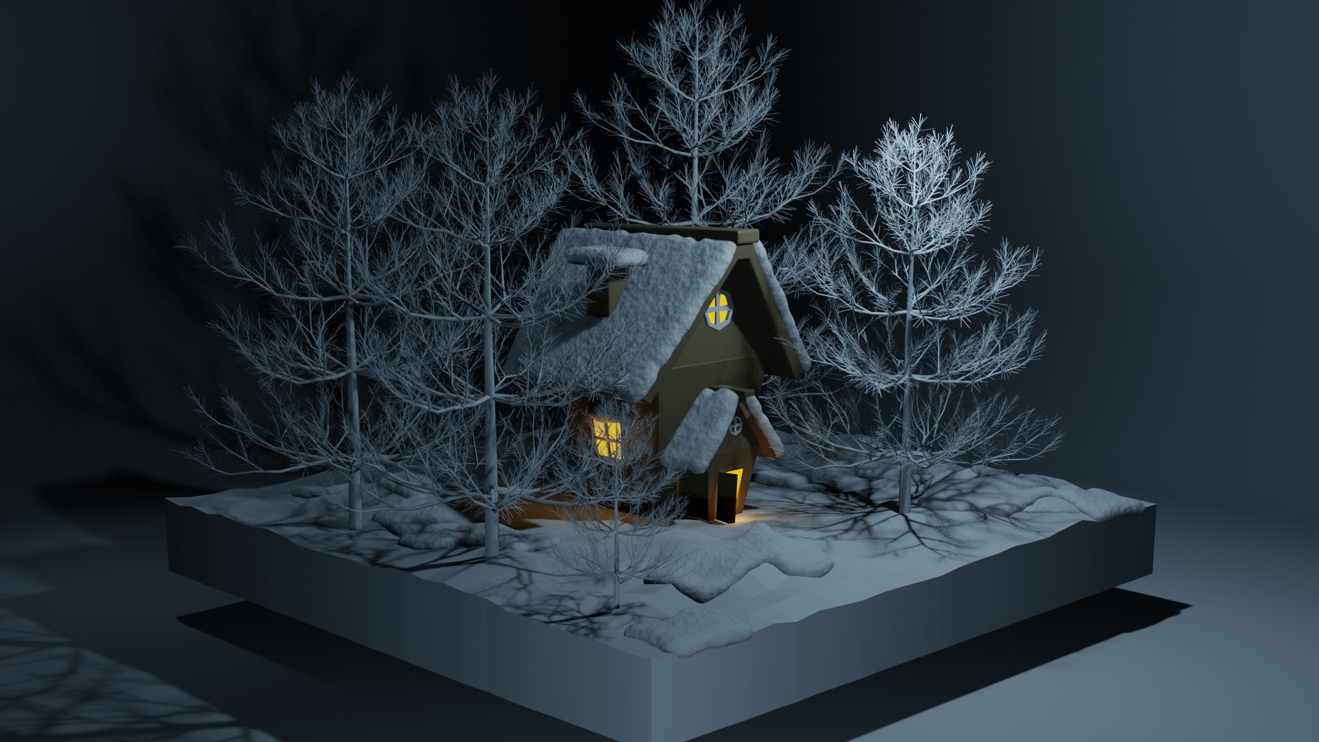 Snow House model - TurboSquid 1835920