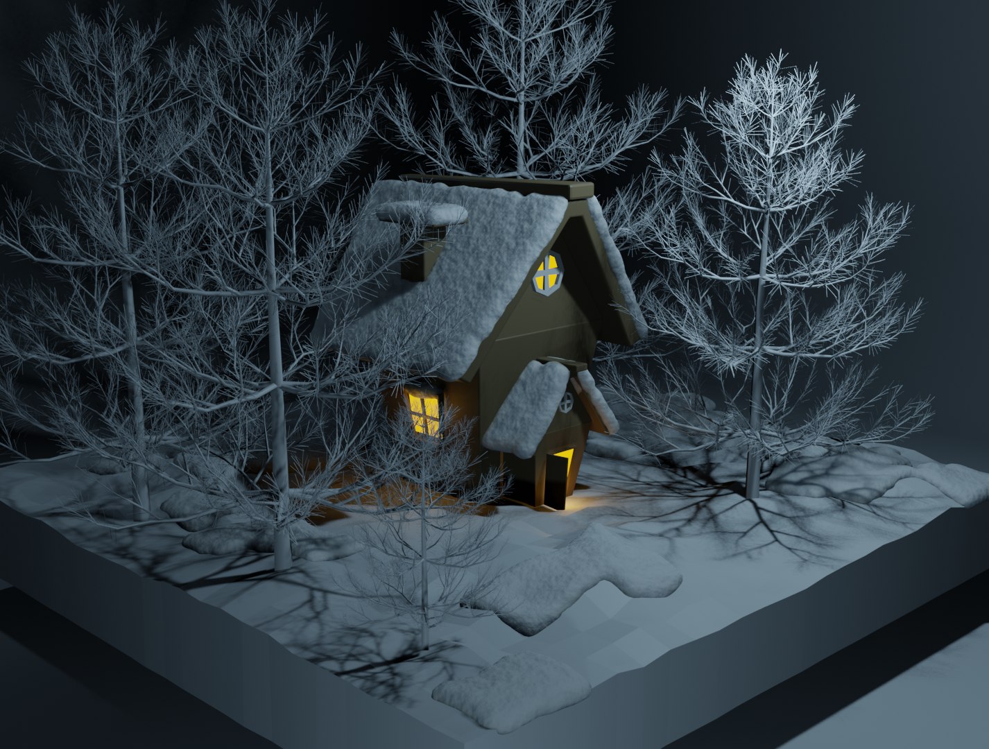 Snow House model - TurboSquid 1835920