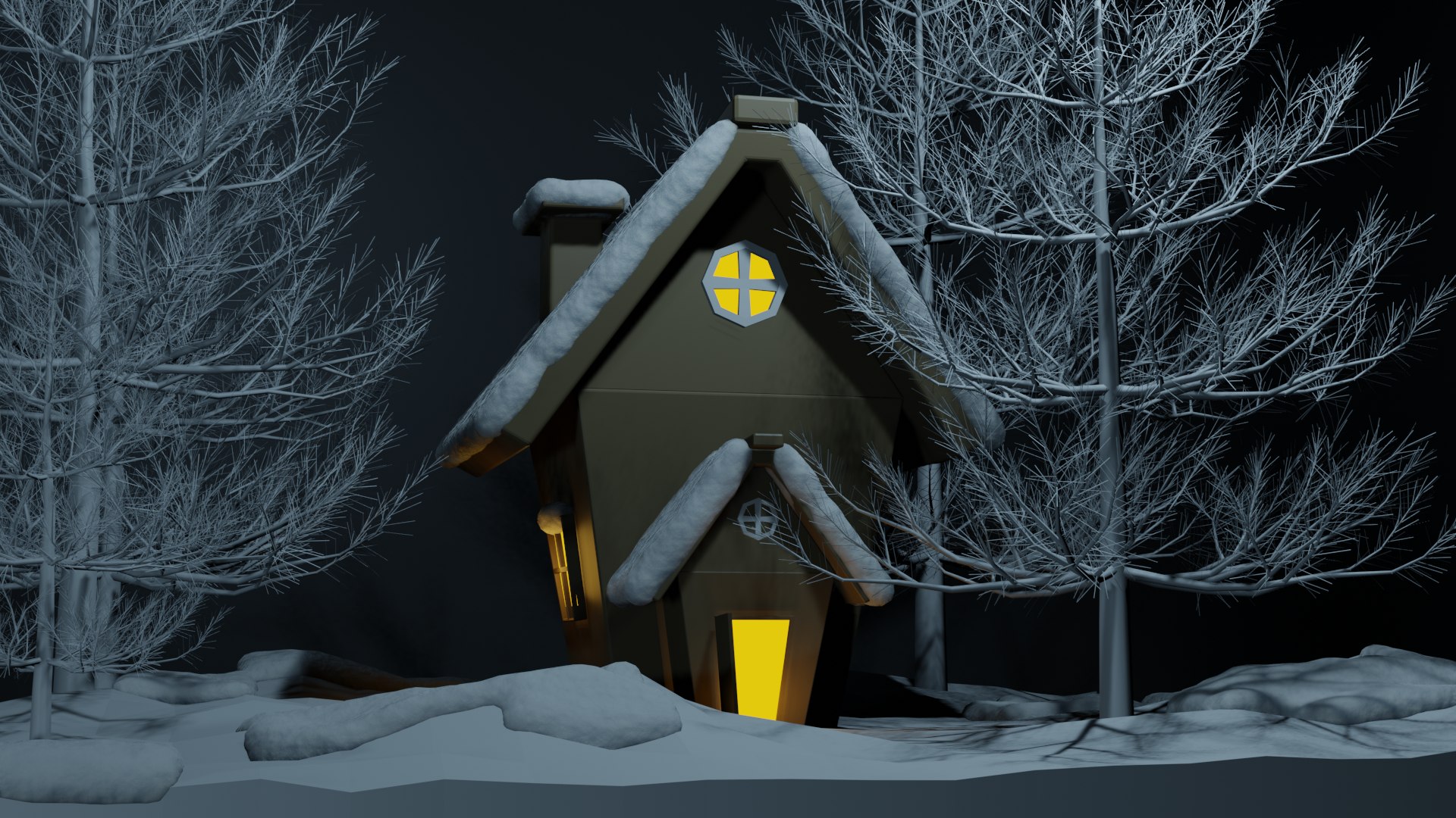 Snow House model - TurboSquid 1835920