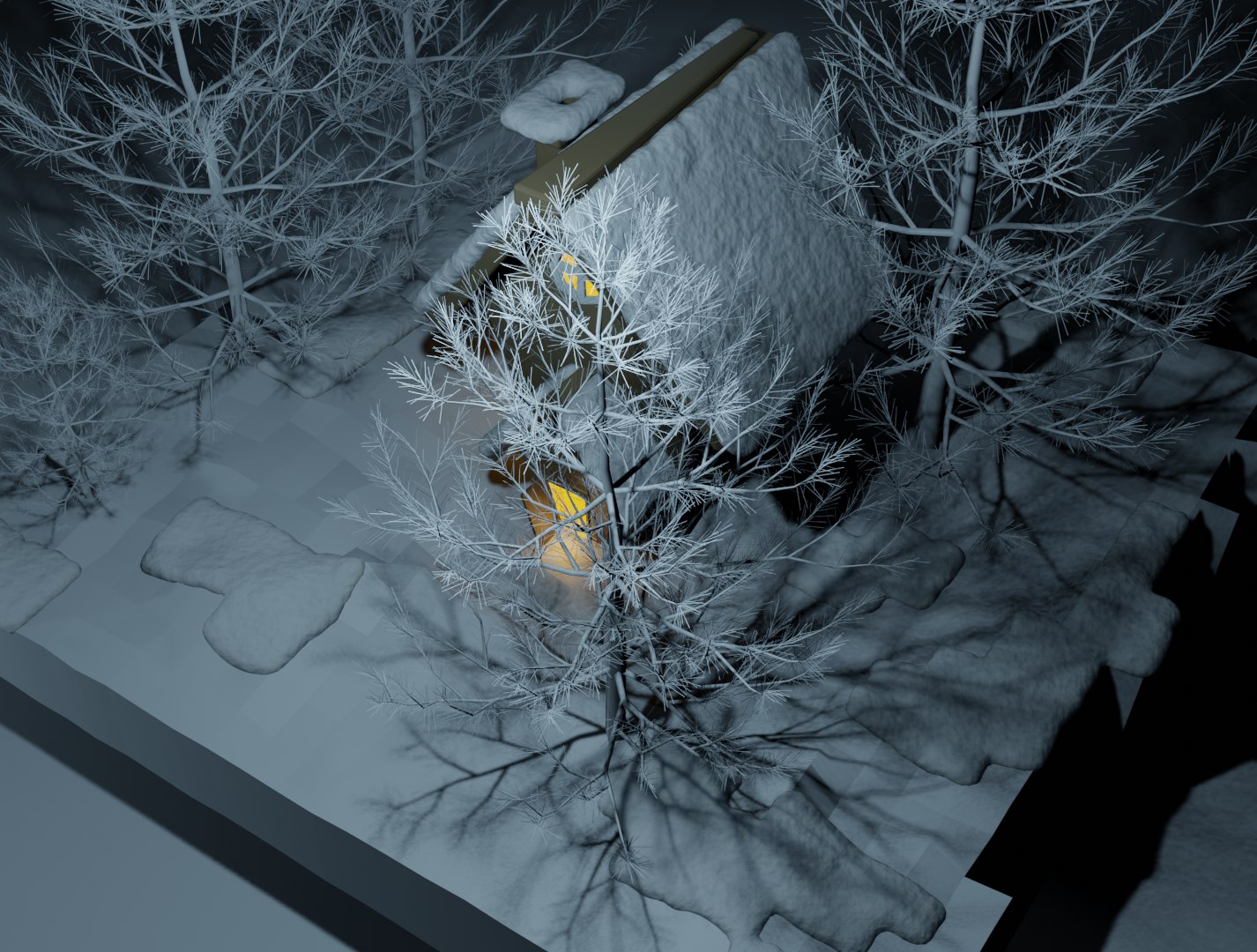 Snow House model - TurboSquid 1835920
