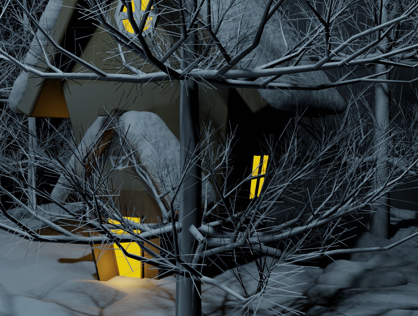 Snow House model - TurboSquid 1835920