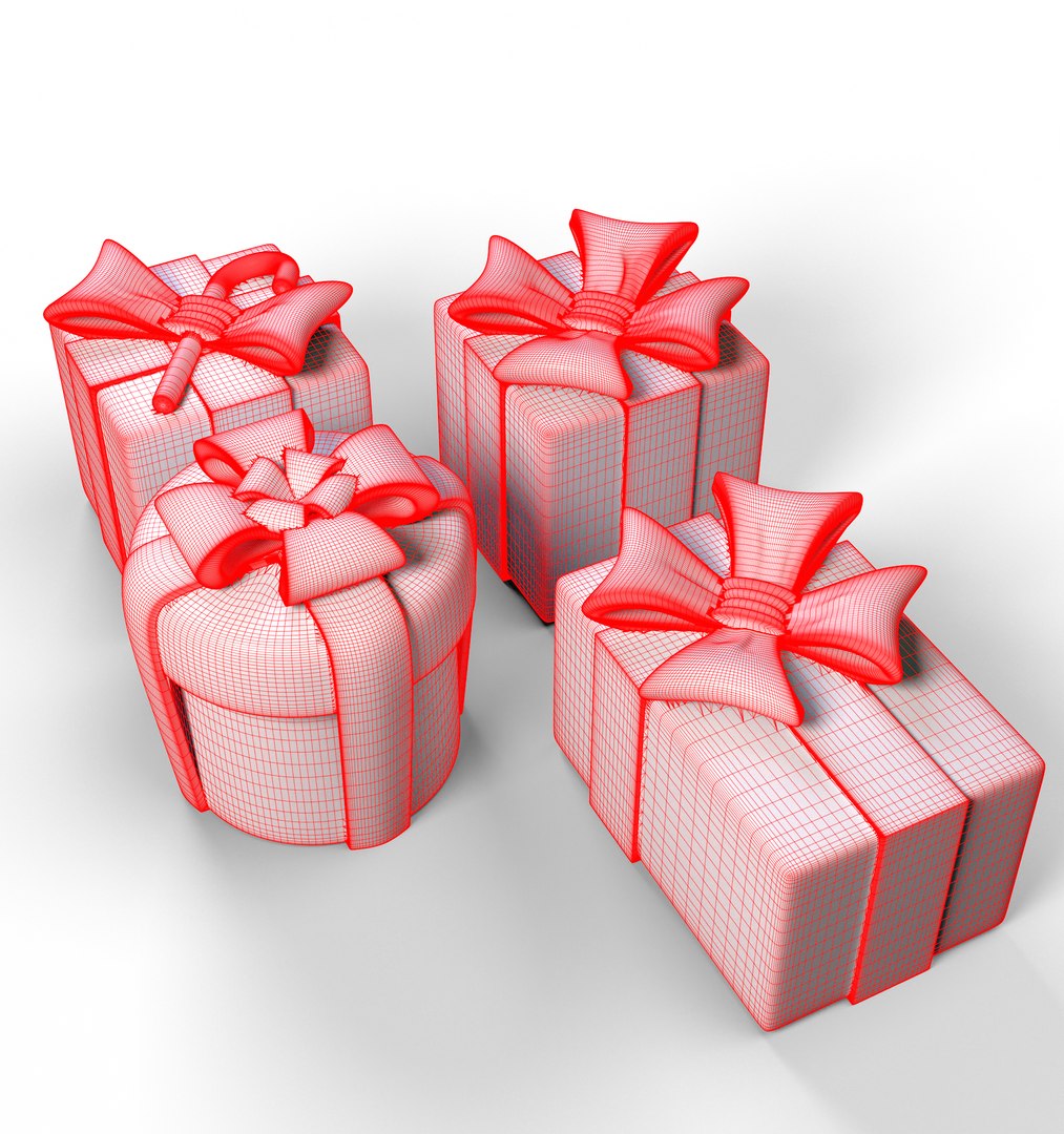 Christmas Gifts 3D Model - TurboSquid 2313317