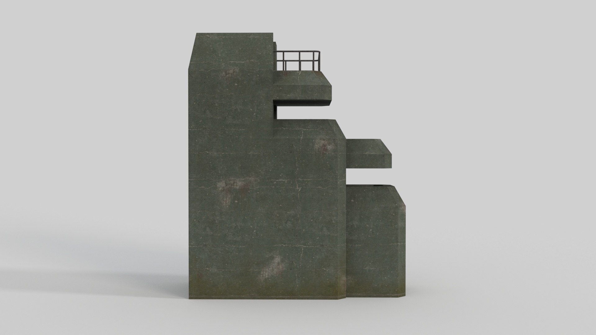 Low Poly Bunker 3D Model - TurboSquid 1877638