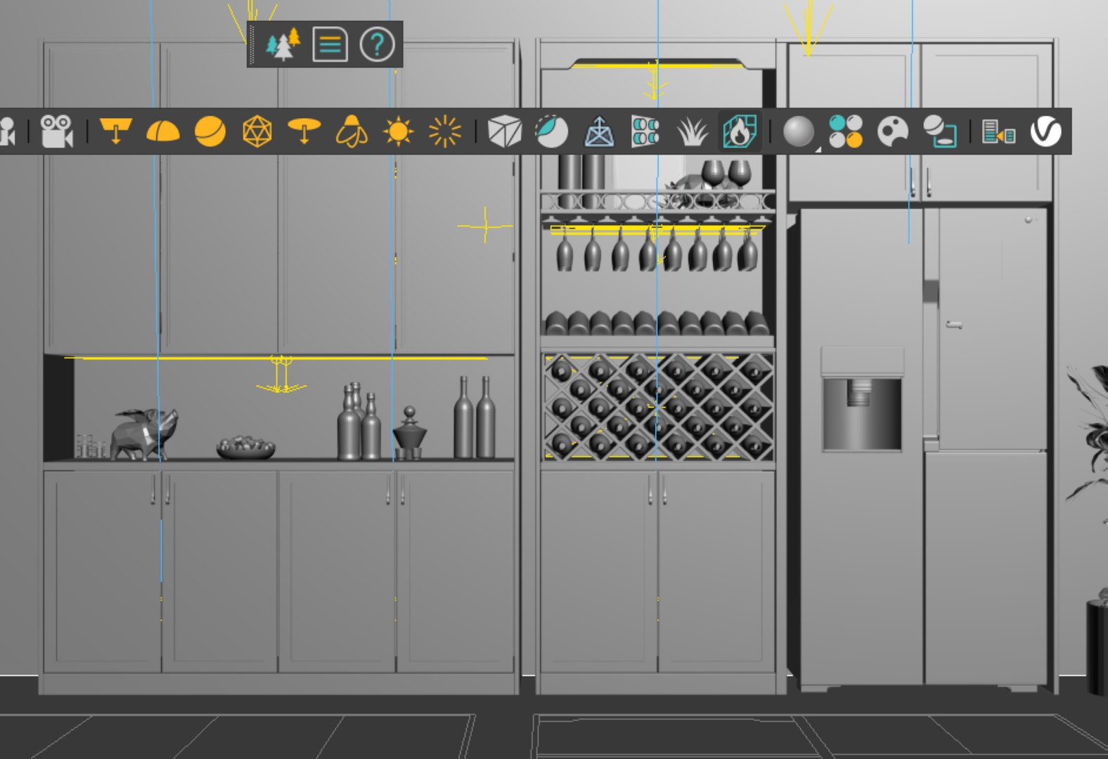 3D Wine Rack - TurboSquid 2221456