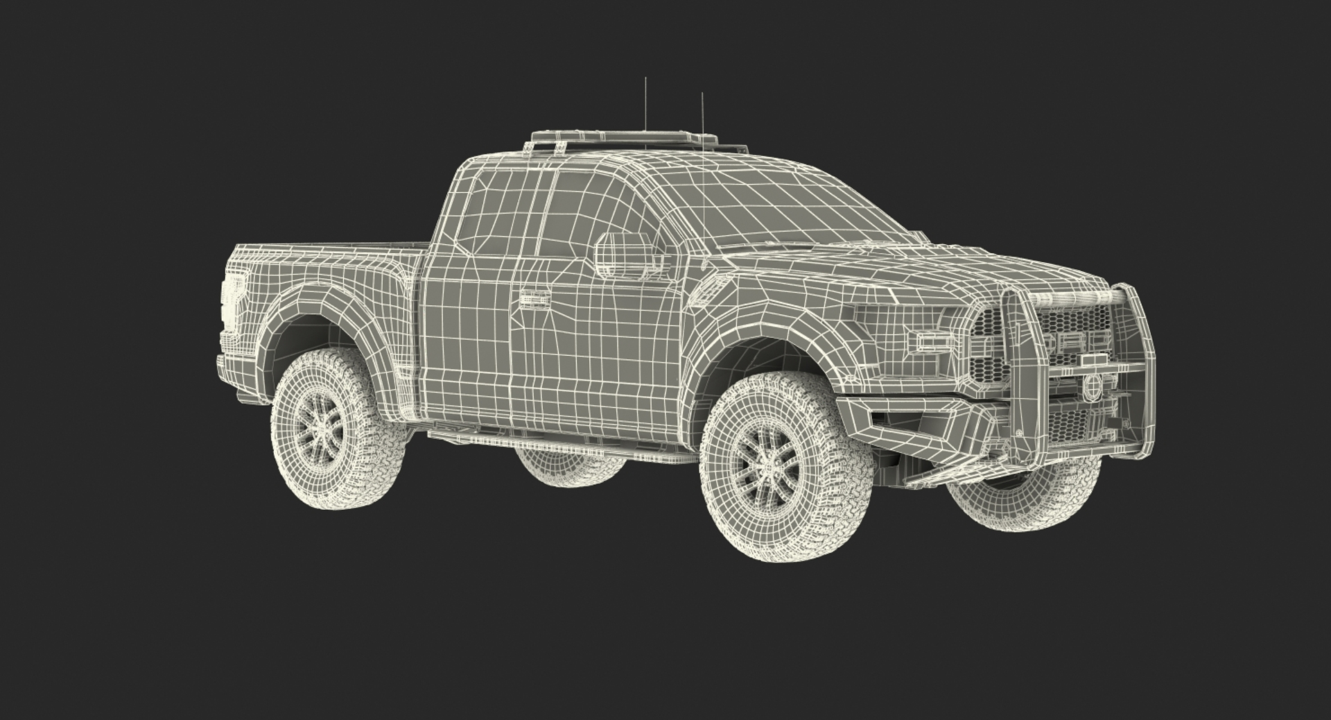 3D F-150 Raptor Police Interceptor Model - TurboSquid 1241324